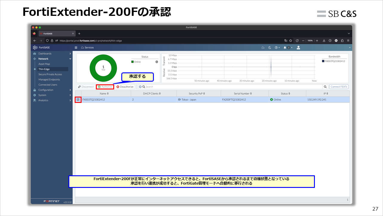 【3分で分かるFortinet】【第29回】FortiSASE Thin-Edge構成(FortiExtender-200F利用)｜技術ブログ ...